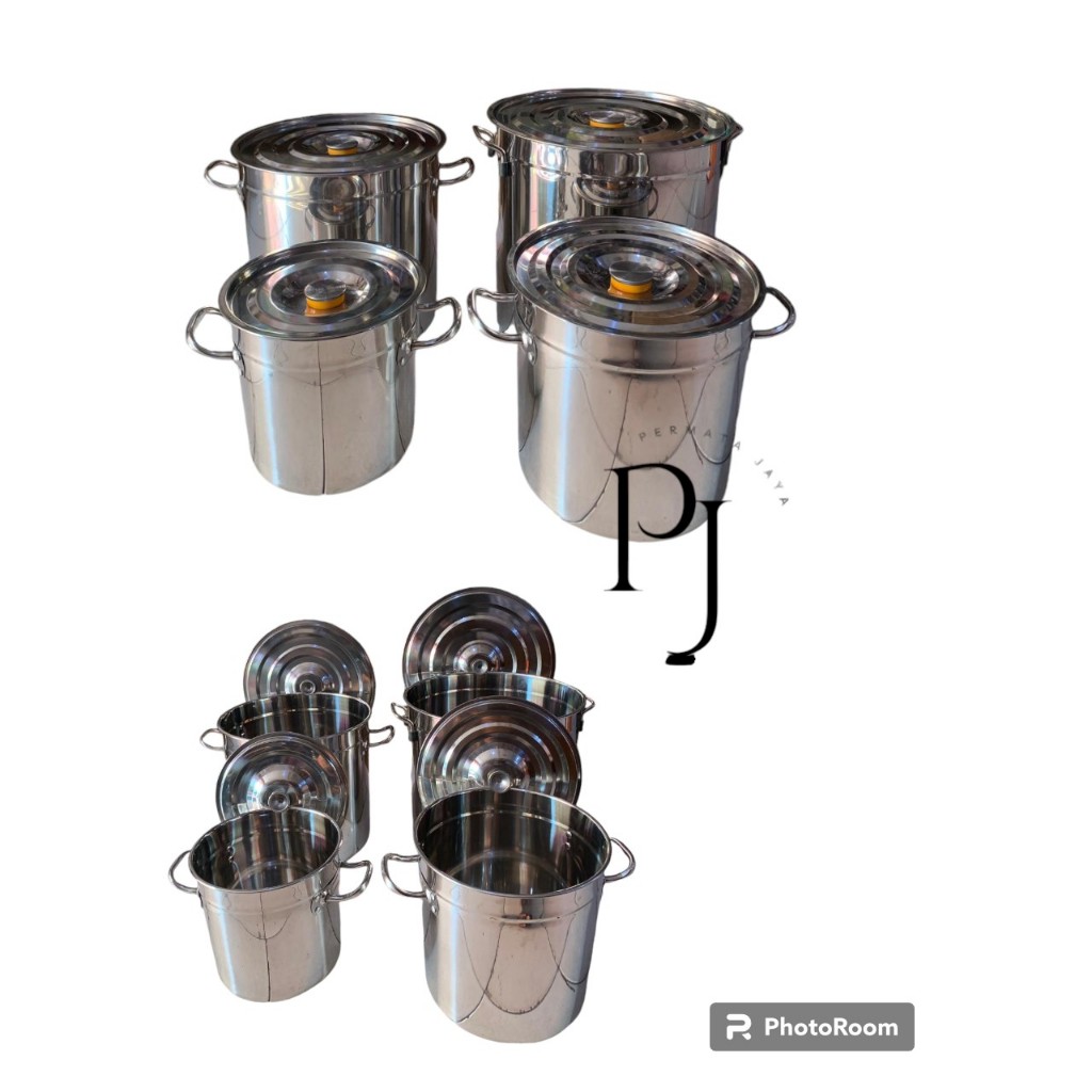 Jual Panci Jumbo Dandang Tebal Stockpot Stainless SUS 304 Dandang Jumbo ...