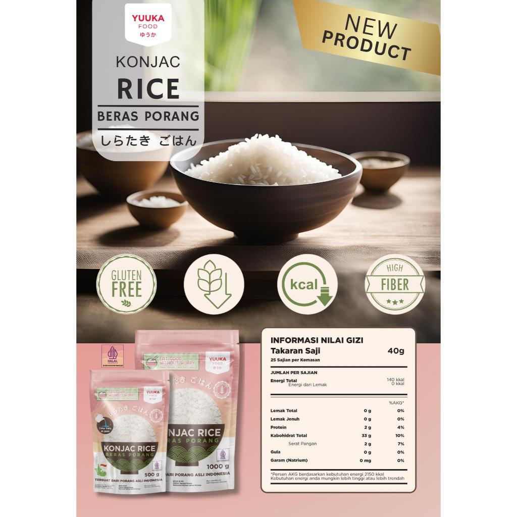 Jual Yuuka Food Beras Konjac/ Rendah Kalori/ Rendah Gula/ Tahan Lapar ...