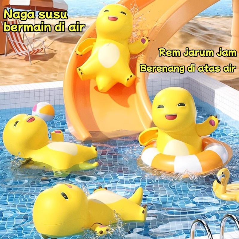 Jual Mainan Nailong Dino Kuning Berenang Lucu/Mainan Mandi Bayi /Tanpa ...