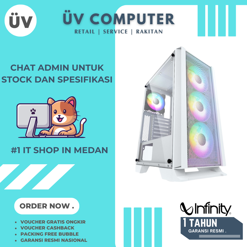 Jual Casing PC Komputer Gaming Infinity Enlight Nebula V4 | Mid Tower ...