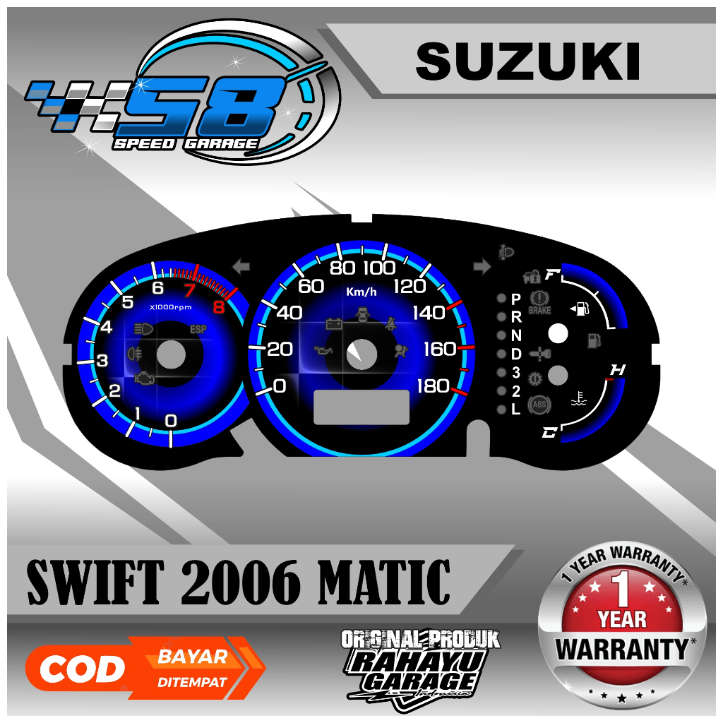 Jual PAPAN SPEEDOMETER CUSTOM SUZUKI SWIFT 2006-2010 MANUAL DAN MATIC ...