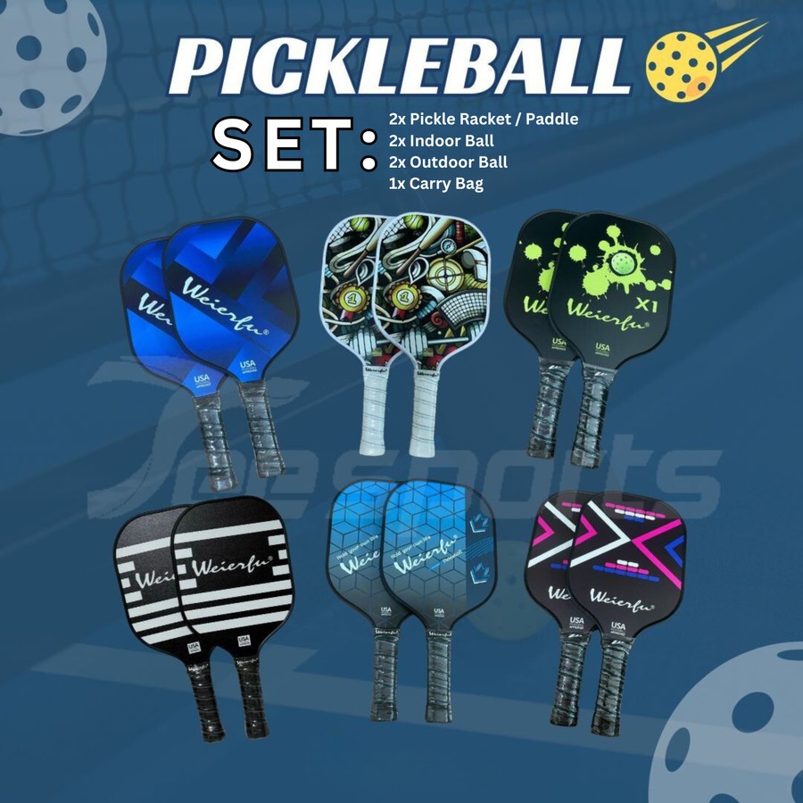 Jual Pickleball Raket Pro Pickle Ball SET WEIERFU Profesional ...