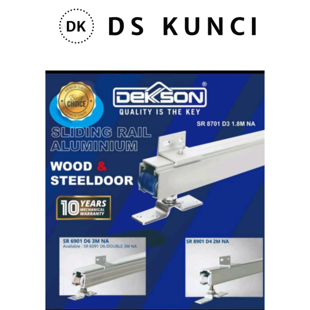 Jual Rel pintu Geser Gantung/Rail Sliding Door Dekson D4 Almunium ...