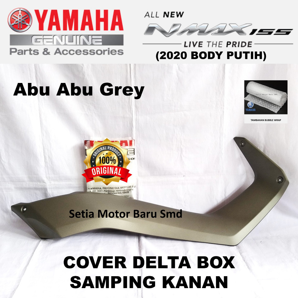 Jual Cover Delta Box Samping Abu Abu Grey Kanan All New Nmax N Max 2020 ...