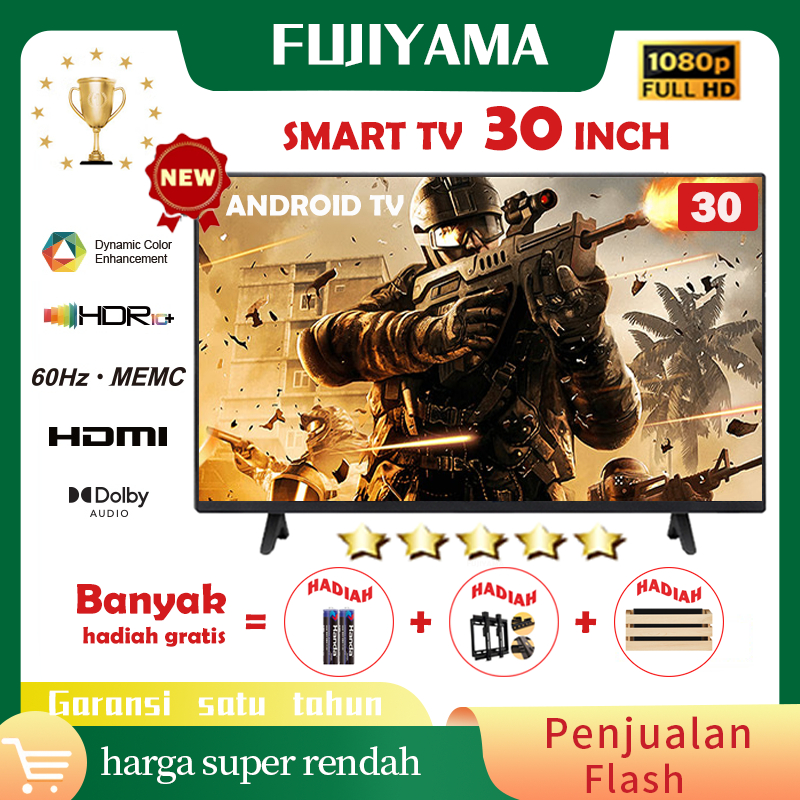 Jual TV Android 30 Inch Smart TV 30 Inch-FHD-Android 11.0-Dolby Audio ...