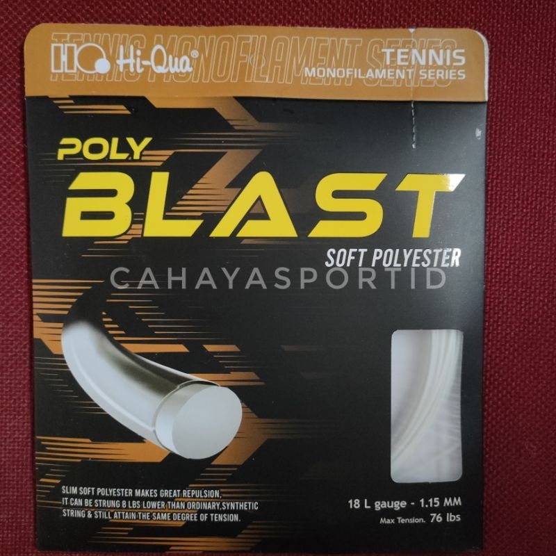 Jual Senar Tenis Hiqua Poly Blast 1.15mm | Shopee Indonesia