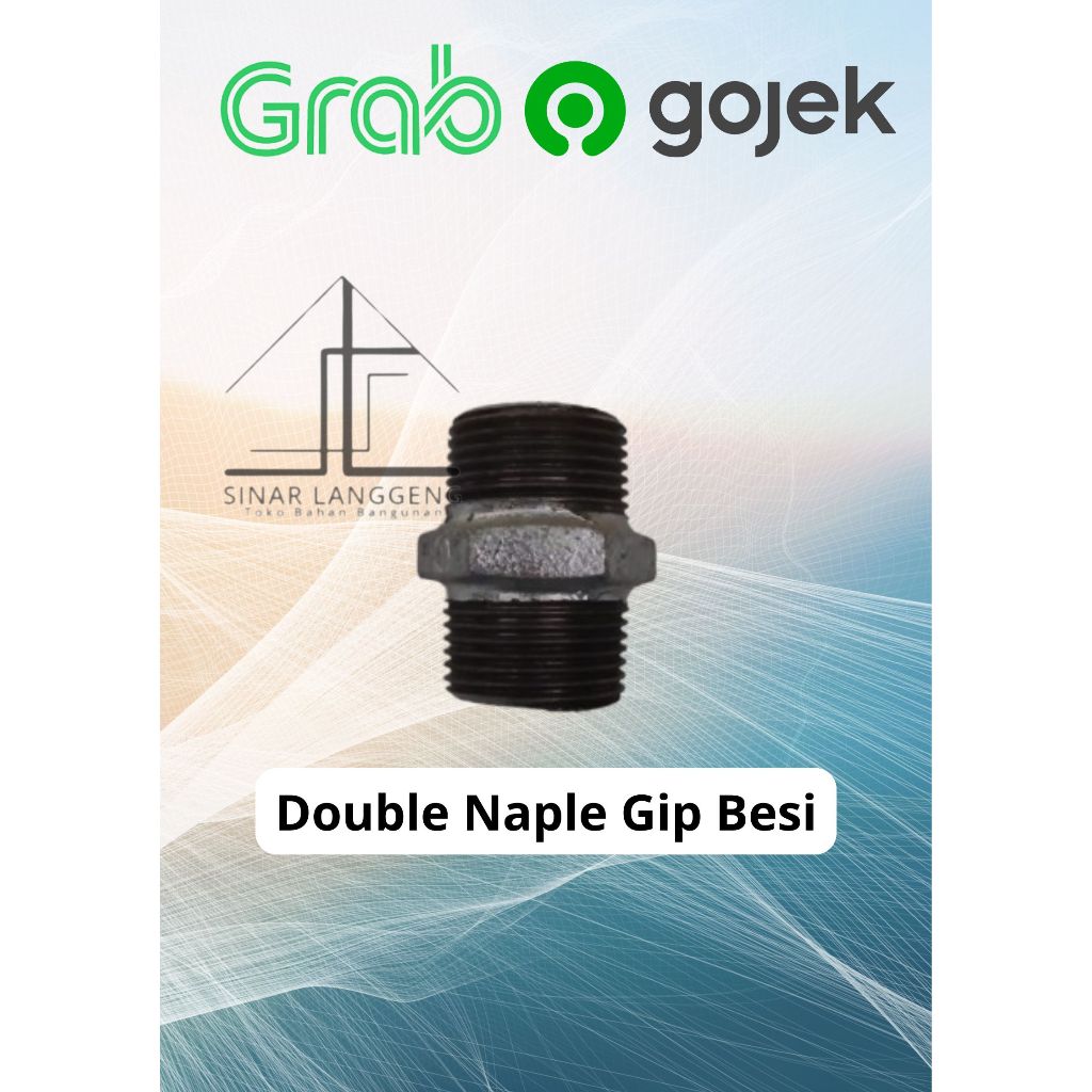 Jual DOUBLE NEPEL NAPLE ( GIP ) BESI 1/2" G BRAND DOUBLE DRAT NIPPLE ...