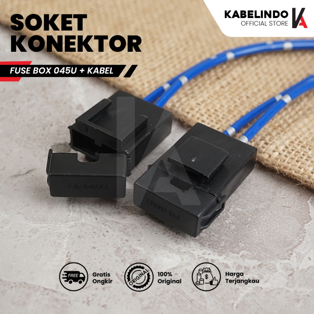 Jual Soket Sikring 045U / Rumah Sikring / Socket Sekring Fuse Box Hitam ...