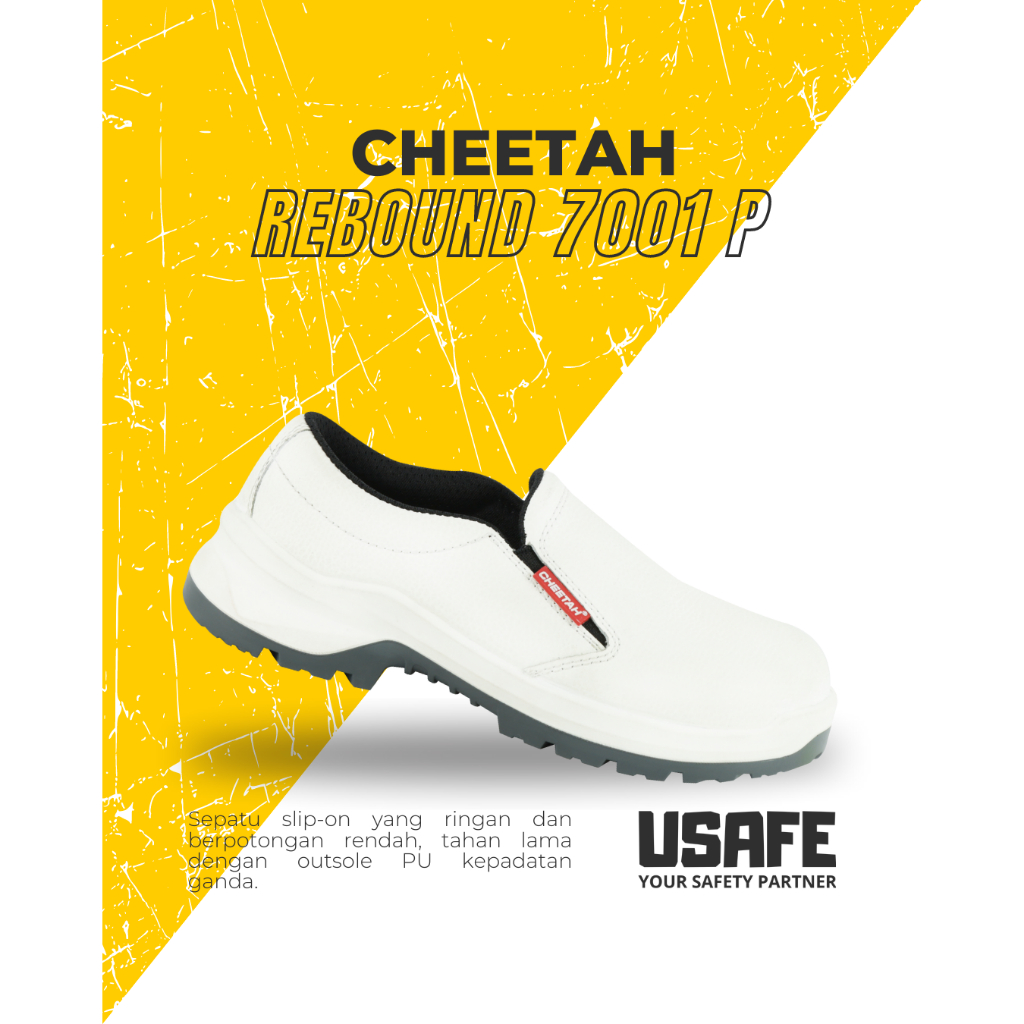 Jual ( GARANSI ) Sepatu Safety Putih Cheetah 7001P 7001 P rumah sakit ...