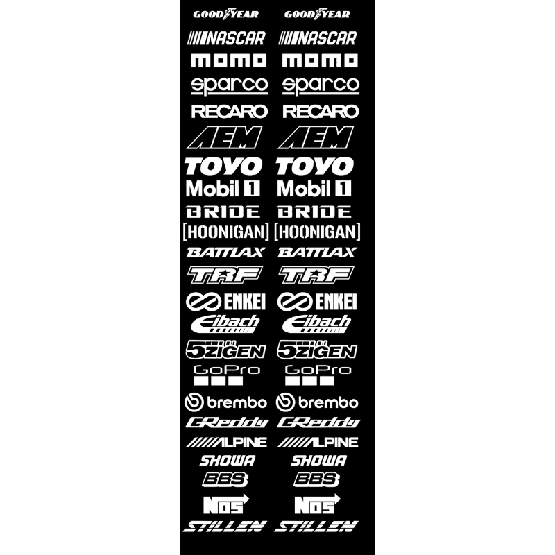Jual Stiker Body Tamiya - Sticker Sponsor Tamiya | Shopee Indonesia