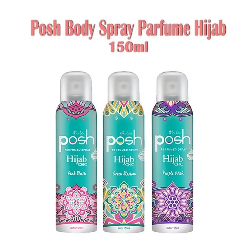 Jual Posh Hijab Body Spray Perfume 150ml - Parfume Cologne Wanita ...