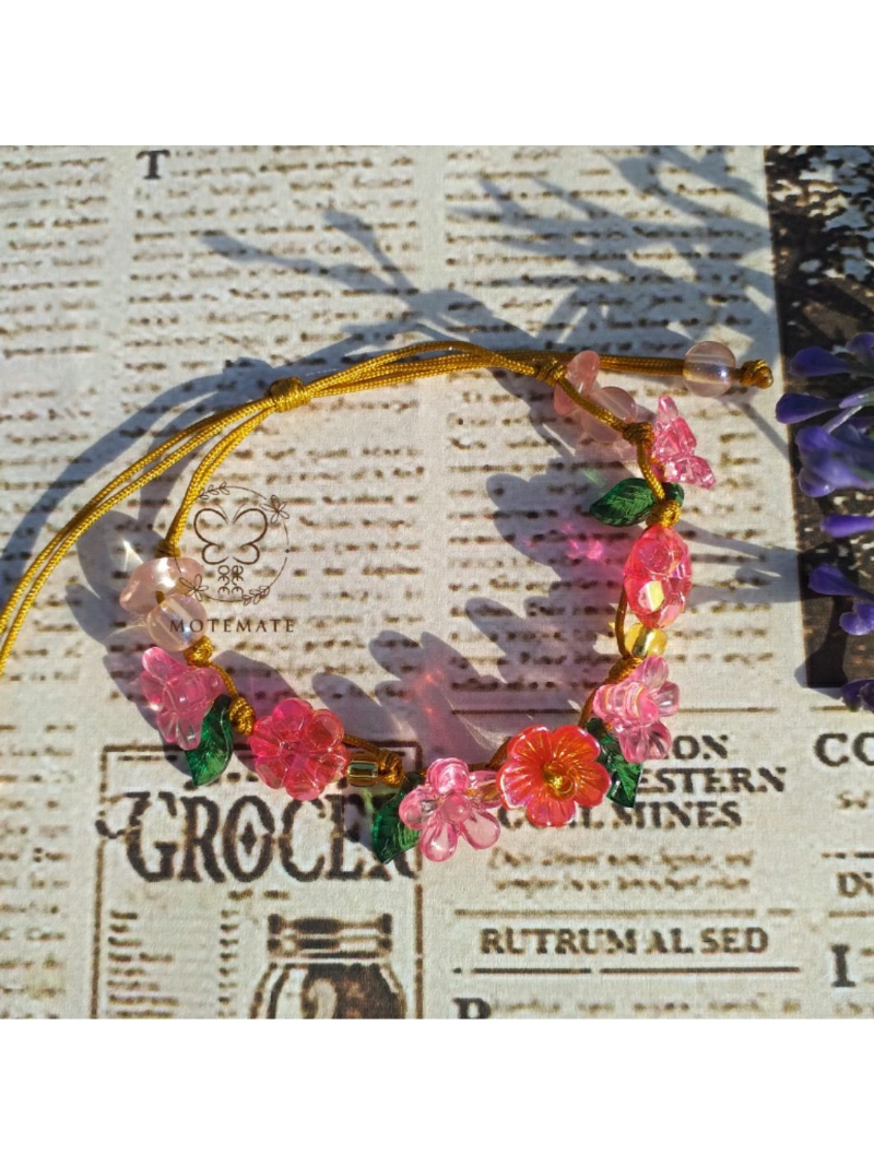 Jual Motemate|Beads Bracelet|Gelang Tali Serut|Spring Series | Shopee ...