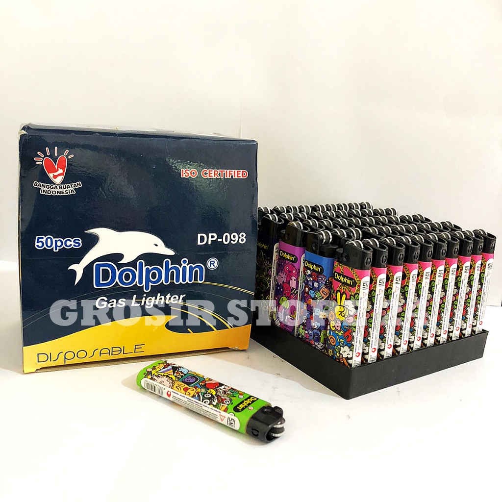 Jual KOREK GAS DOLPHIN CRICKET 1 BOX ( 50 PCS ) | Shopee Indonesia