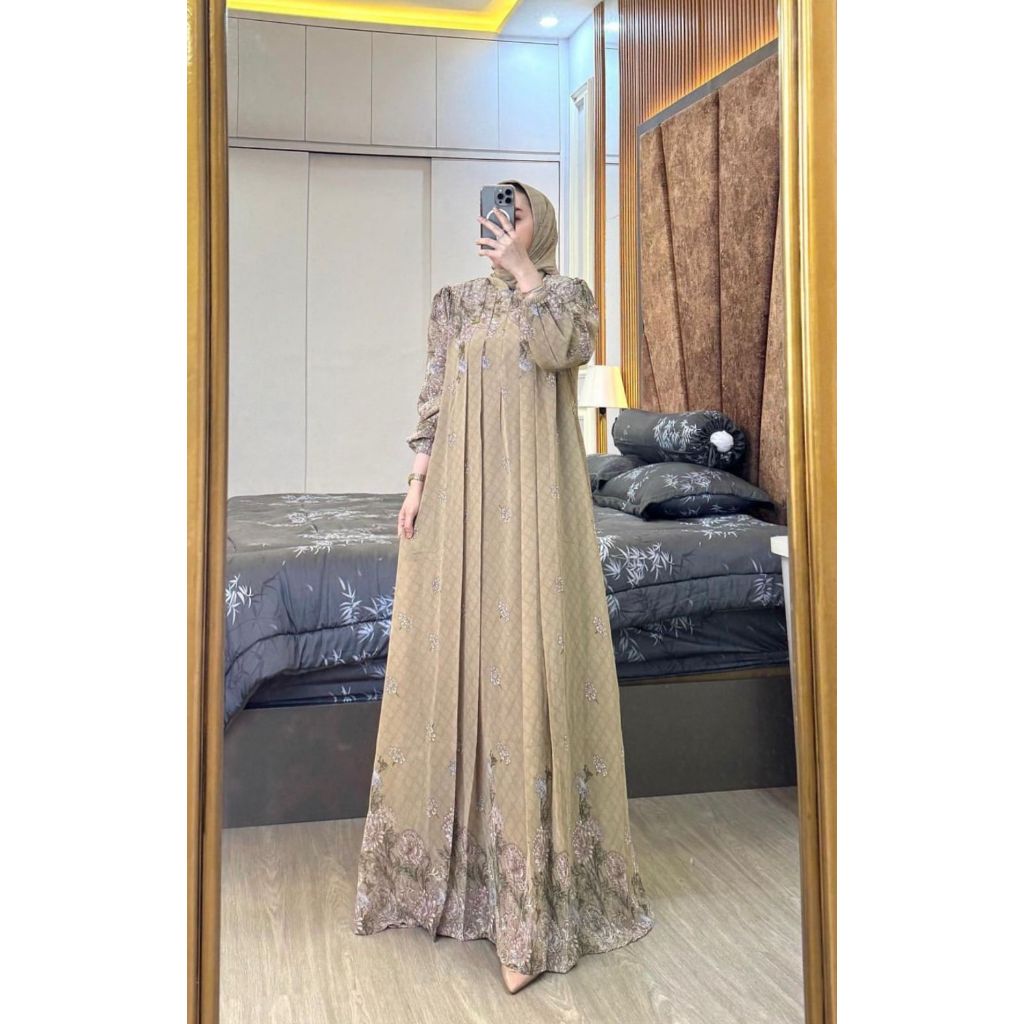 Jual . Gamis Set Hijab Wanita Terbaru Mewah Viral Model Baru Lebaran ...