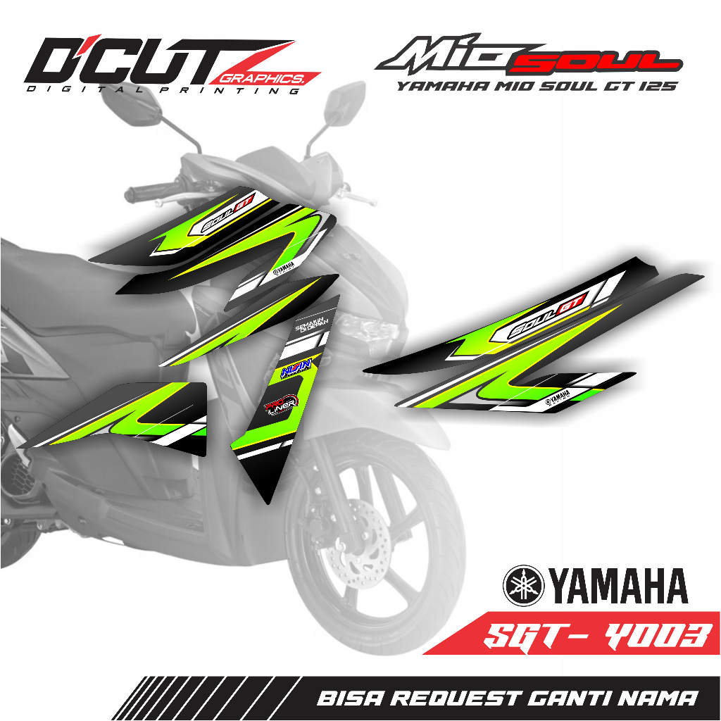Jual Striping Yamaha Mio Soul Gt 125 2012 ( SGT - Y003 ) | Shopee Indonesia