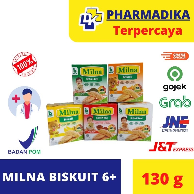 Jual MILNA BISKUIT BAYI 6+ 130 G ALL VARIAN - CEMILAN SNACK BISKUIT ...