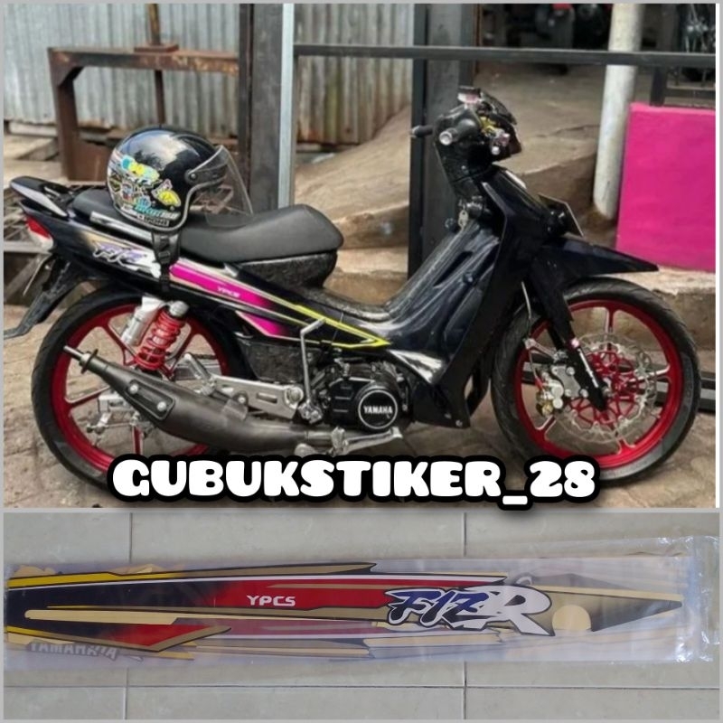 Jual STRIPING STIKER LIS BODY MOTOR YAMAHA FIZ R F1ZR TAHUN 1998 HITAM ...