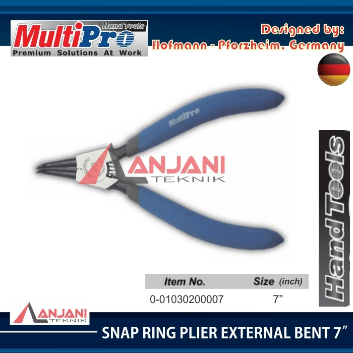 Jual MULTIPRO TANG SNAP RING BENGKOK BUKA 7 INCH EXTERNAL BENT PLIER ...