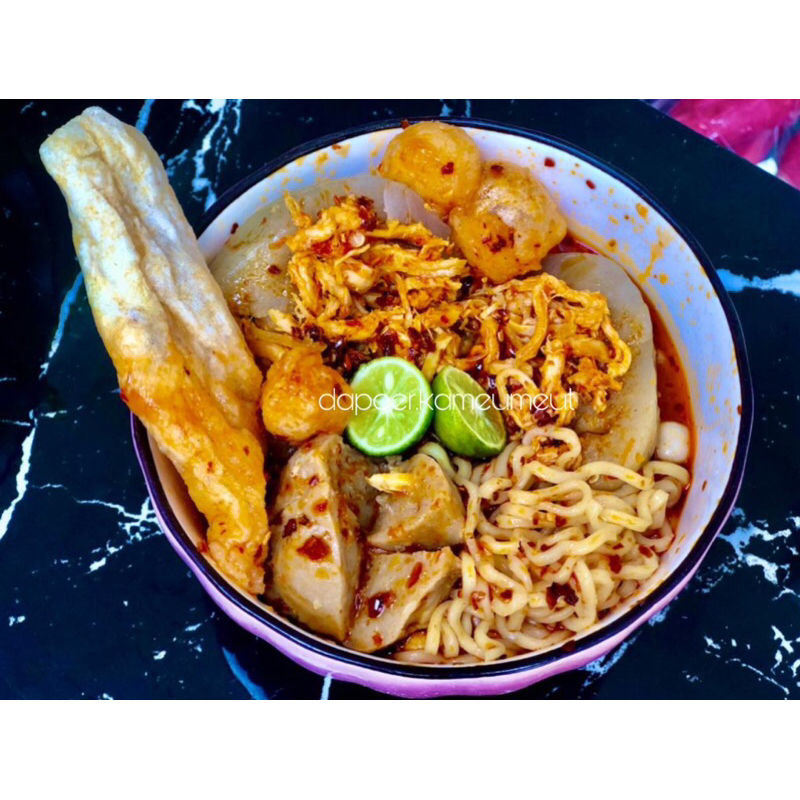 Jual BASO ACI INSTAN AYAM SUWIR PAKET KENYANG (Topping bakso urat + Mie ...