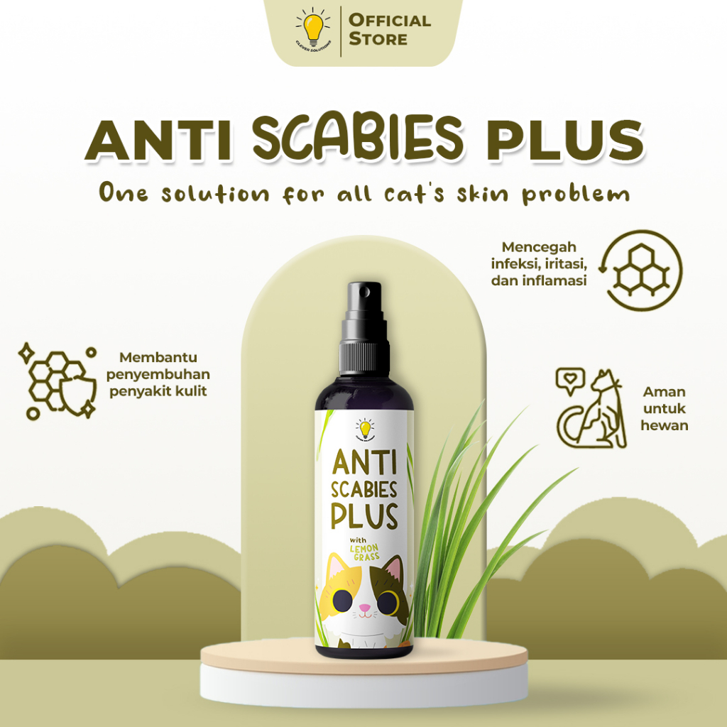 Jual Clever Solutions - Anti Scabies Plus Obat Jamur Kucing Scabies ...