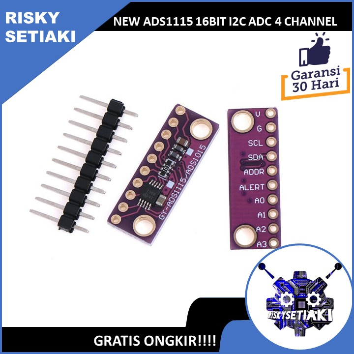 Jual NEW ADS1115 16BIT I2C ADC 4 CHANNEL WITH PRO GAIN AMPLIFIER MODULE ...