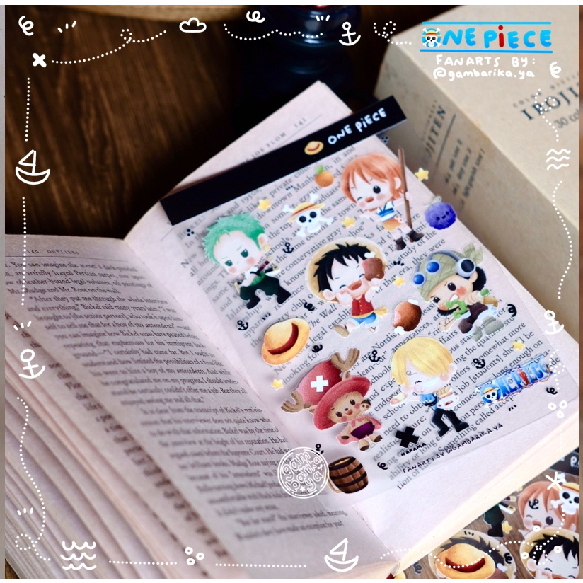Jual One piece transparan sticker | Shopee Indonesia