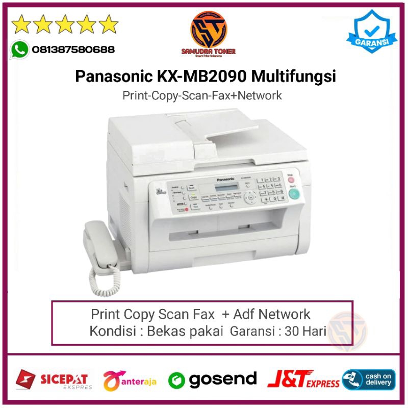 Jual Printer Panasonic KX-MB2090 Multifungsi Print Copy Scan Fax Network berkualitas | Shopee ...