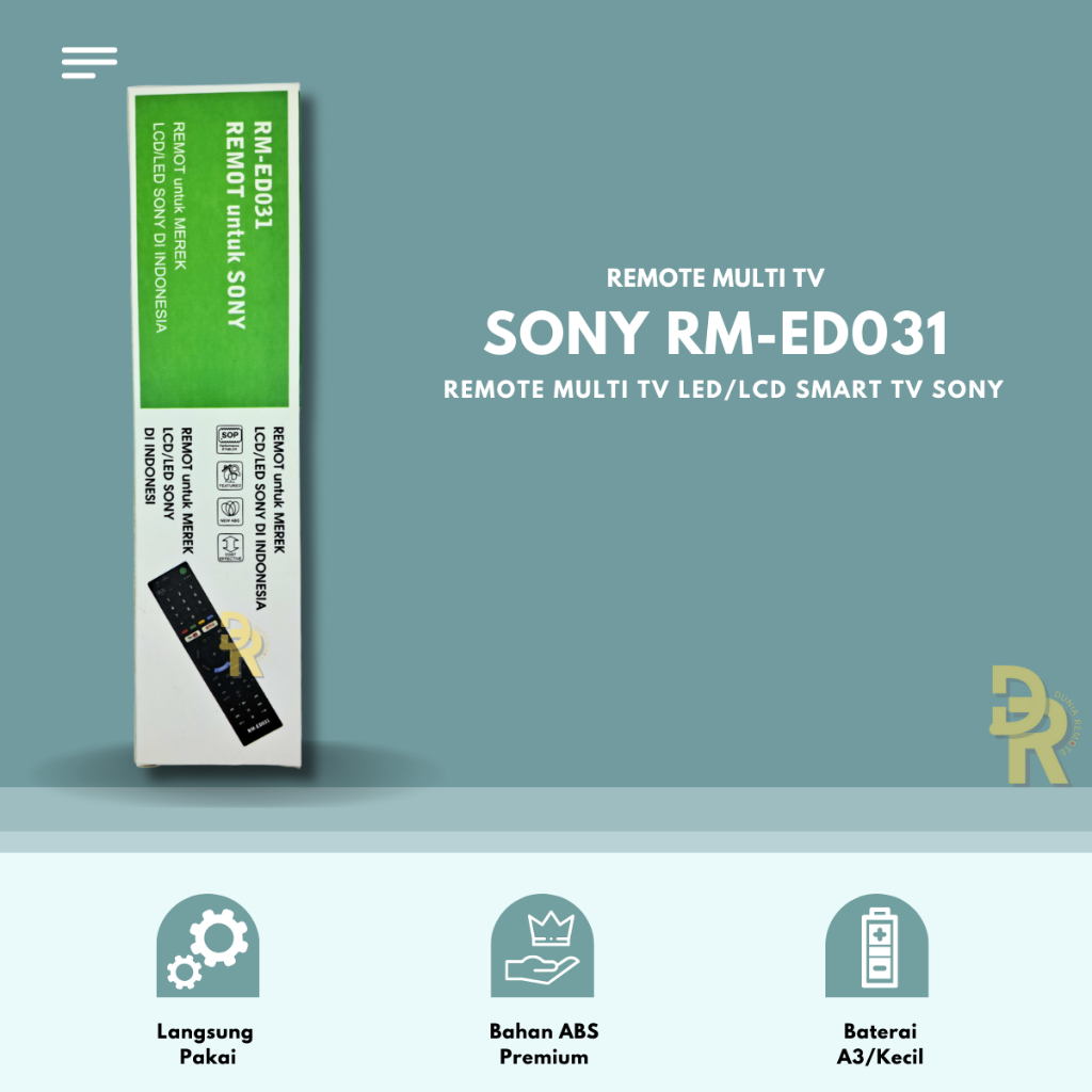 Jual Remot Remote TV SONY BRAVIA RM-ED031 Smart Multi Android TV LCD ...