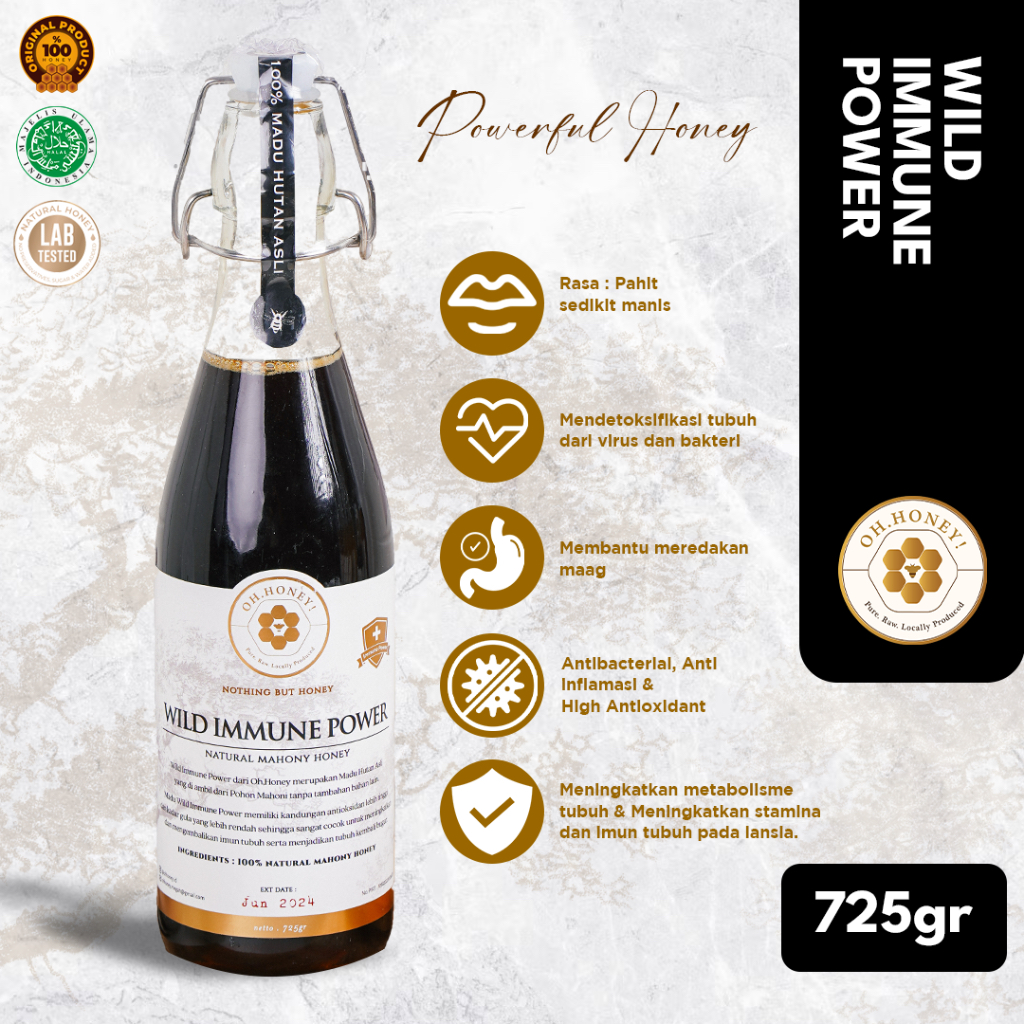 Jual Wild Immune Power Oh Honey - Madu Trigona Hitam Pahit Hutan Asli ...