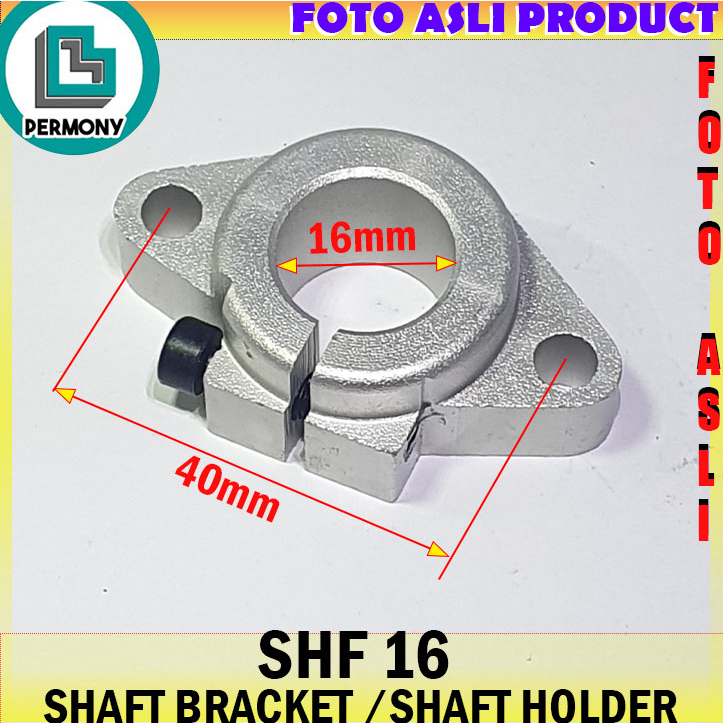 Jual SHF16 shaft holder horizontal linear bracket rail shf 16 shf-16 | Shopee Indonesia