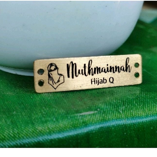 Jual label plat hijab besi | Shopee Indonesia