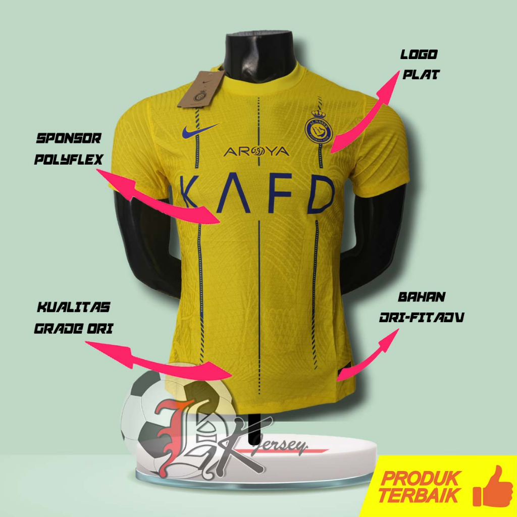 Jual Jersey Bola Al Nassr Home Player Issue 2023 2024 Grade Ori