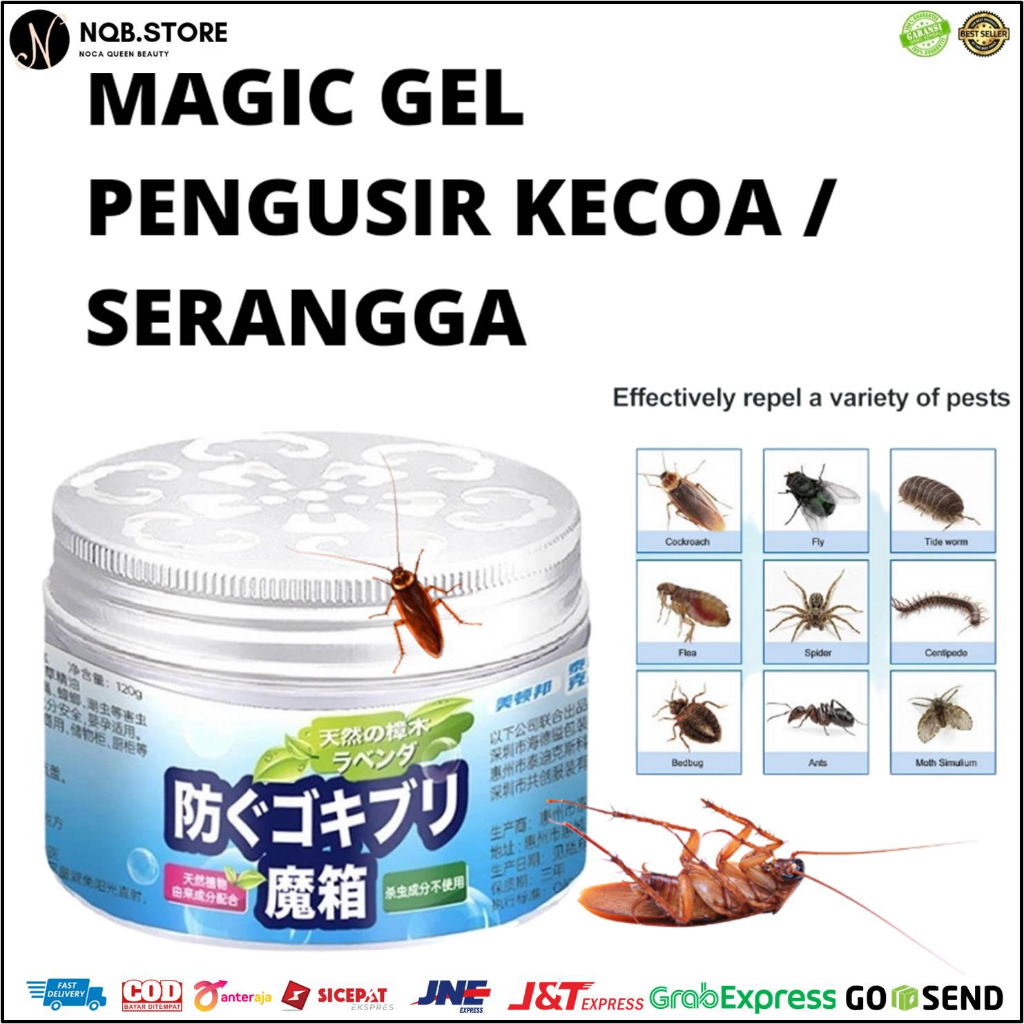 Jual NQB - Magic GEL Anti SERANGGA Kecoa - Pembasmi Hama Cream Pengusir ...
