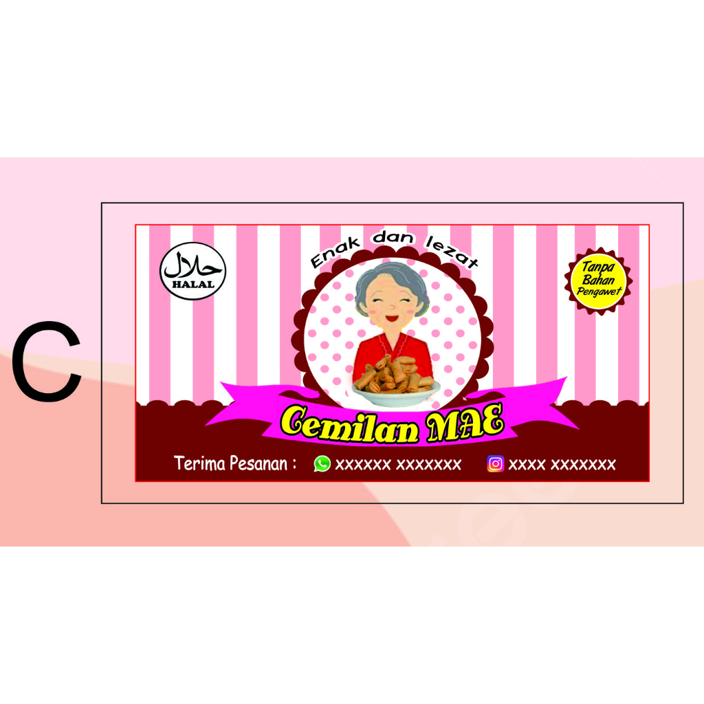 Jual STIKER SAMBAL, Stiker botol sambel, STIKER SEBLAK, stiker kemasan ...