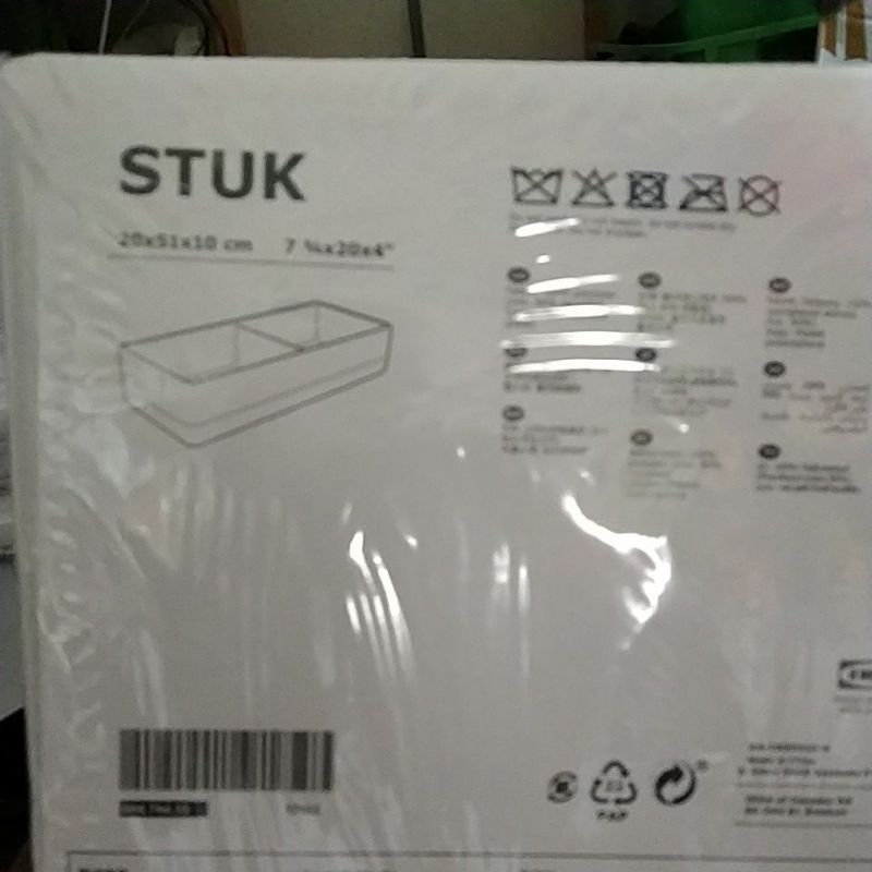 Jual Stuk sekat Laci Lemari Pakaian T10Xl20Xp51Cm Putih 2 Slot box kain ...