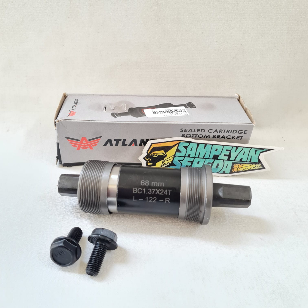 Jual Harga Grosir BB Kotak Sepeda Atlantis Axel 122mm Battom Bracket As ...