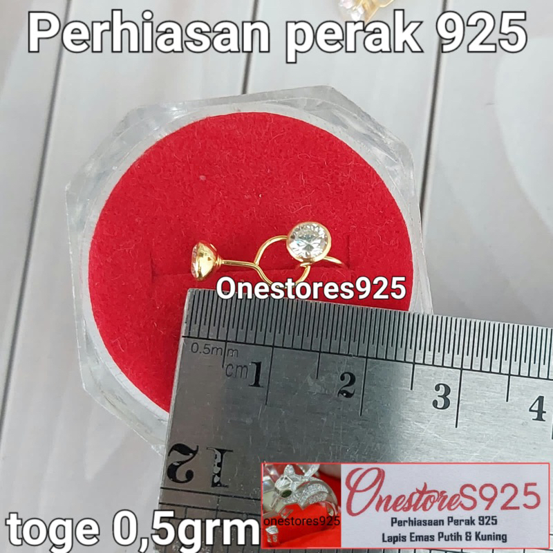 Jual ANTING BAYI MODEL MODEL PERAK ASLI 925 LAPIS EMAS KUNING | Shopee Indonesia