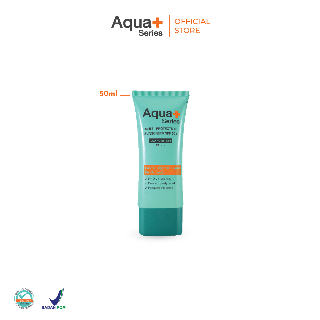 Jual Aqua+ Series - Multi-Protection Sunscreen SPF 50+ PA++++ (50ml ...
