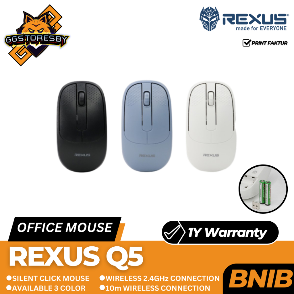 Jual Rexus Office Q5 Wireless Mouse | Shopee Indonesia