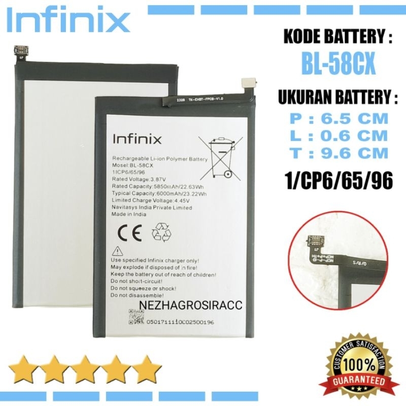 Jual Battery Original Infinix BL-58CX for infinix X659 Battery | Shopee ...