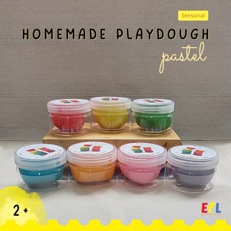 Jual EFL MONTESSORI HOMEMADE PLAYDOUGH PASTEL 250 GR / Playdoh Mainan ...