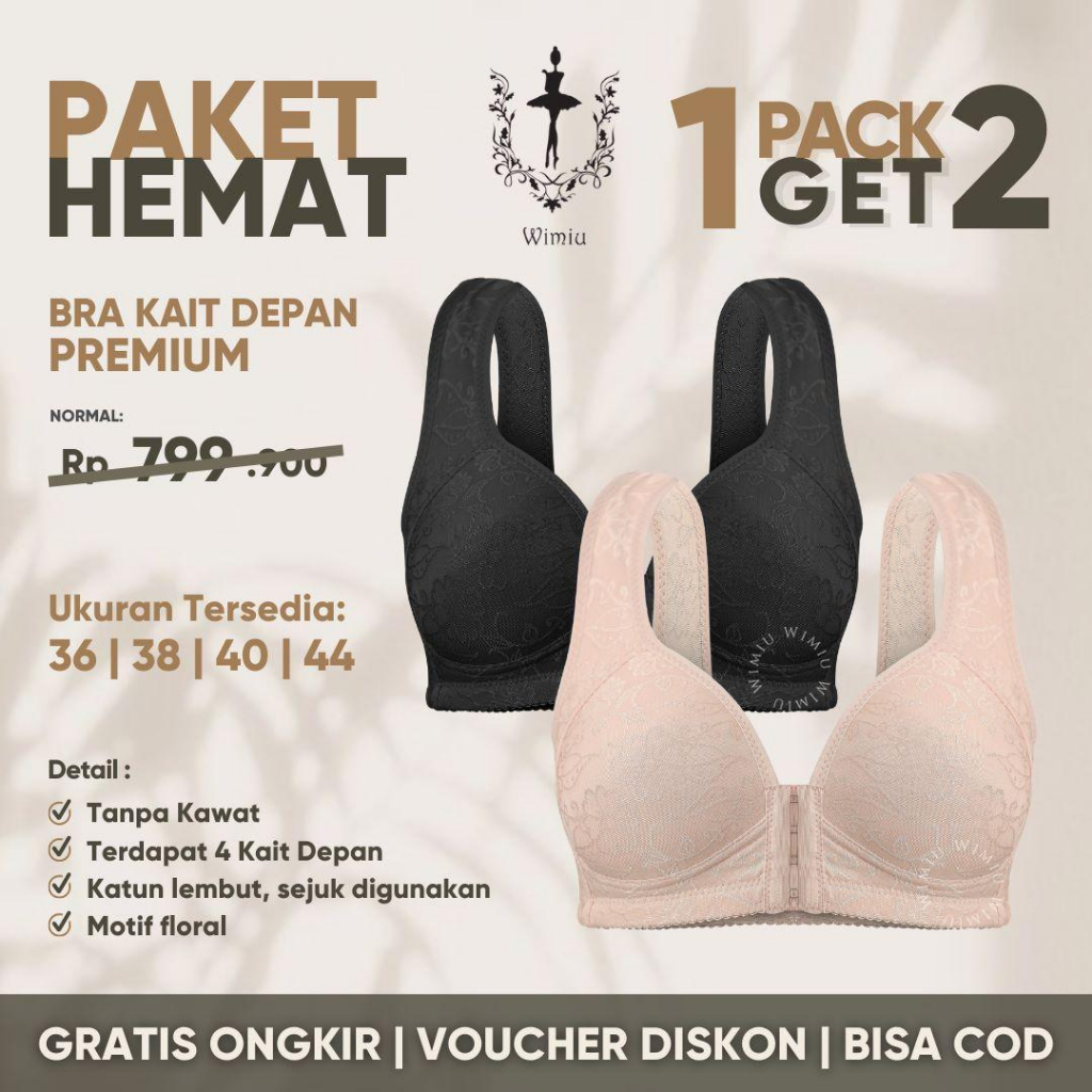 Jual WIMIU PAKET 2 PCS BH Wanita Premium Bra Wanita Wanita BEHA 100094 ...