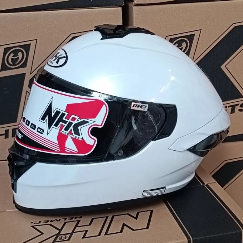 Jual NHK MARK 1 ELITE WHITE ORIGINAL | HELM MOTOR FULL FACE MARK | ONE ...