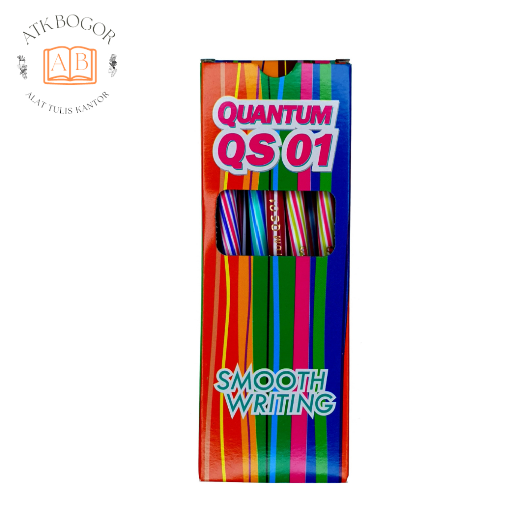 Jual Pulpen Murah Ekonomis Ekstra Halus Tinta Hitam Standard Quantum QS-01 Ballpoint Pen - Isi 1 ...
