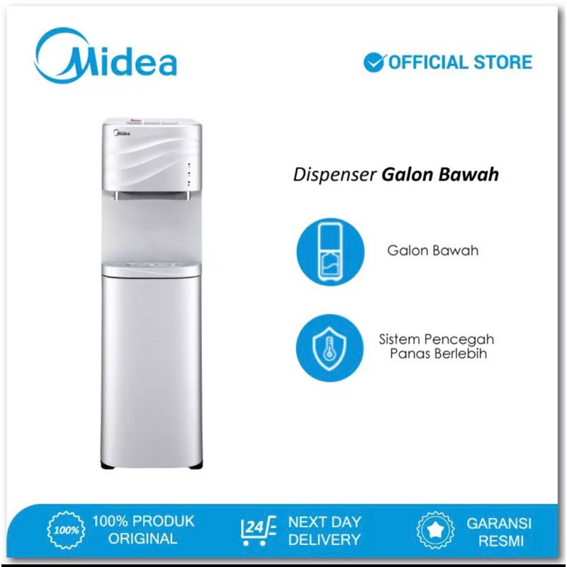 Jual Midea Dispenser Galon Bawah YD-1634W Bottom Loading | Shopee Indonesia