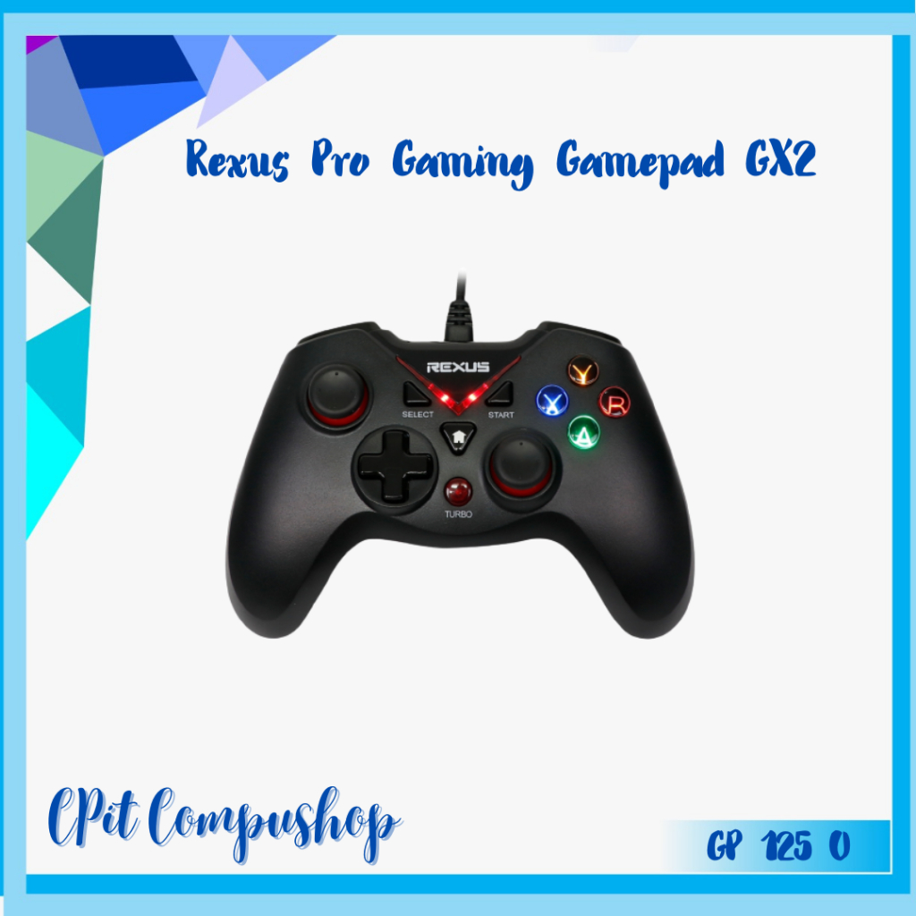 Jual Rexus Pro Gaming Gamepad GX2 - Hitam | Shopee Indonesia