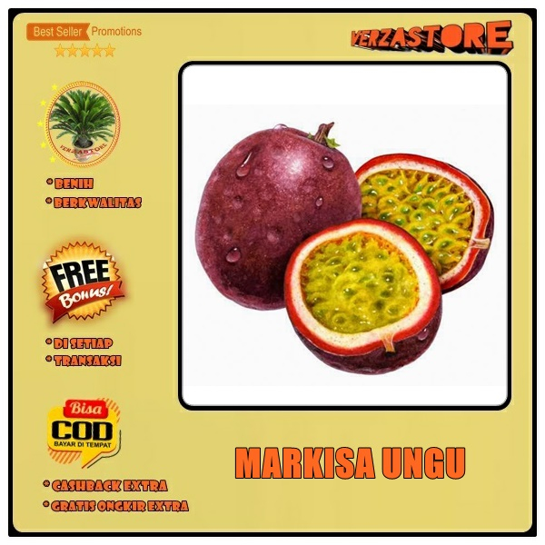 Jual Biji Benih Bibit Buah Markisa Ungu Manis Super Benih Tanaman Buah Markisa / 10 biji ...