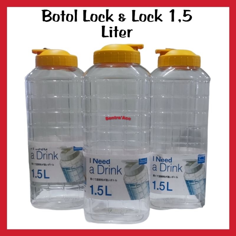 Jual Lock N Lock Botol Minum 1L Chess Water / Botol Air Kulkas 1 Liter ...