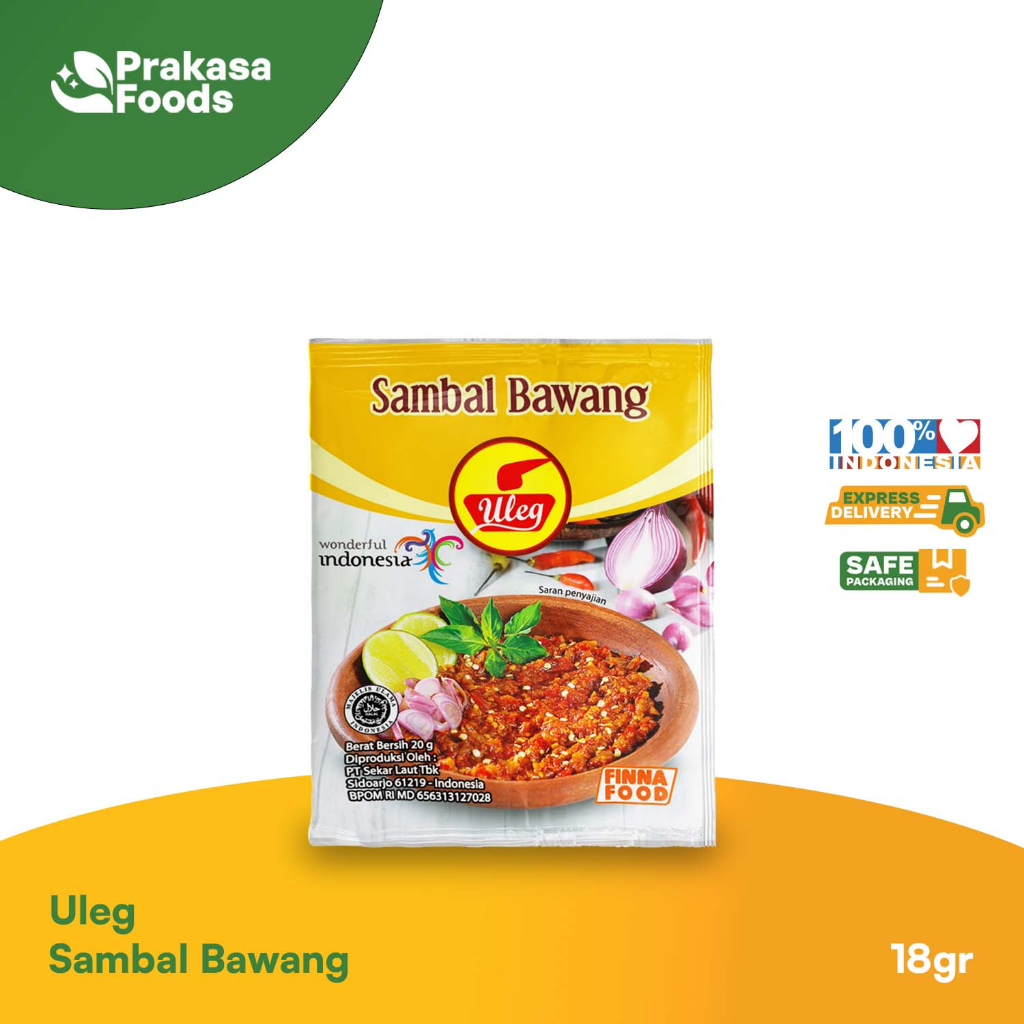Jual Uleg Sambal Bawang Sachet Isi 10 180gr | Shopee Indonesia