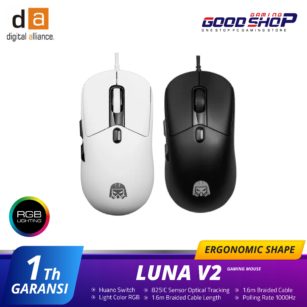 Jual Digital Alliance Mouse Gaming Luna RGB V2-Gaming Mouse | Shopee ...